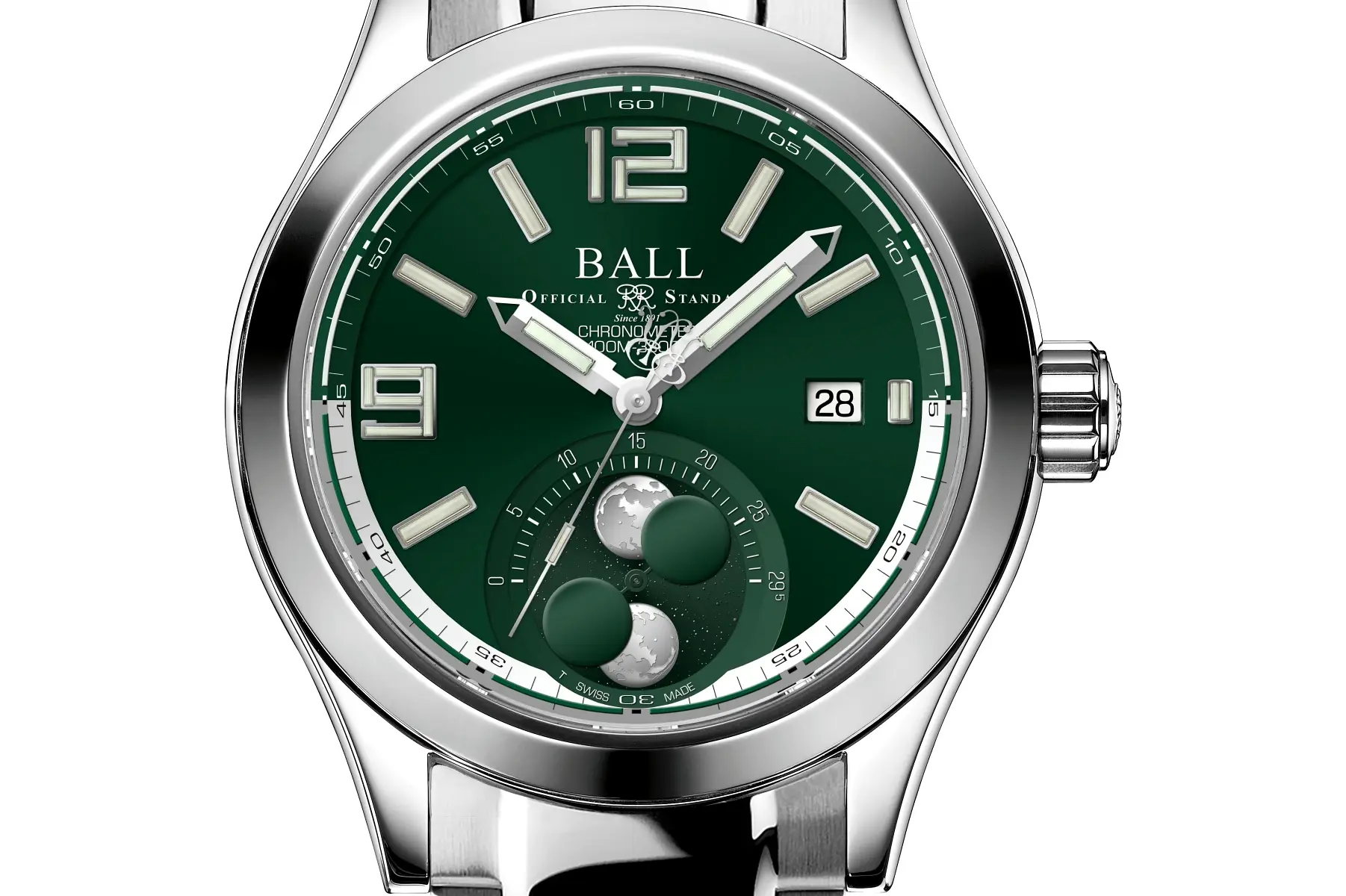 Ball Engineer II Moon Phase Chronometer. Fazy Księżyca na obu półkulach ...