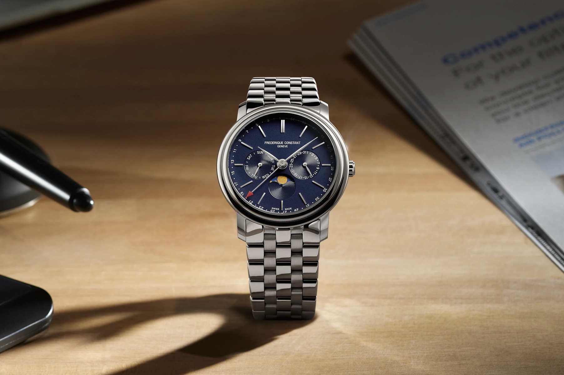 Dystyngowany urok. Frederique Constant Classics Index Business Timer ...