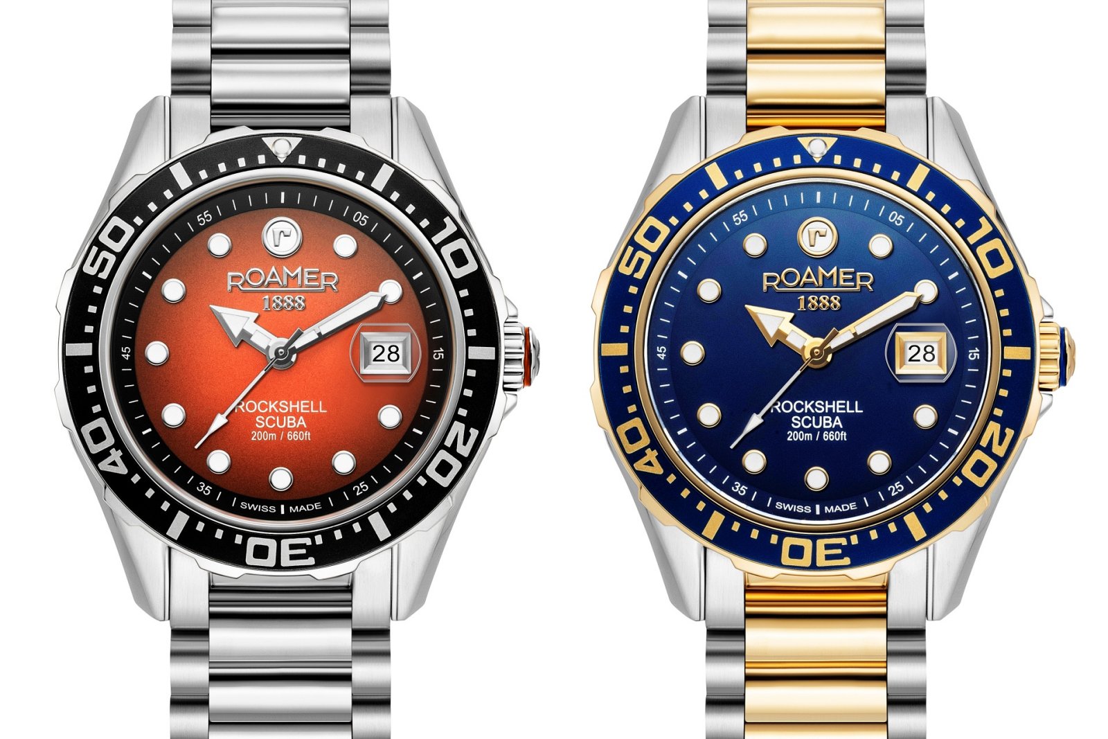 Roamer Rockshell Mark III Scuba - duży, sportowy zegarek. Typowy diver ...