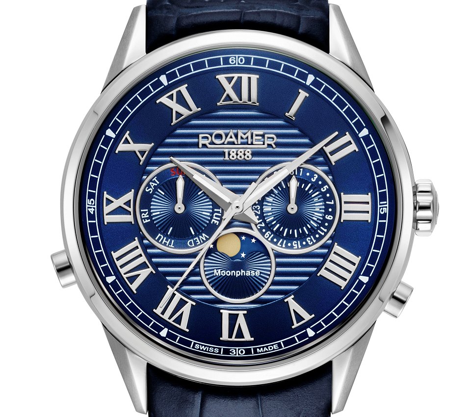 Zegarki bardzo wszechstronne. Roamer Superior Moonphase II | Zegarkiipasja.pl