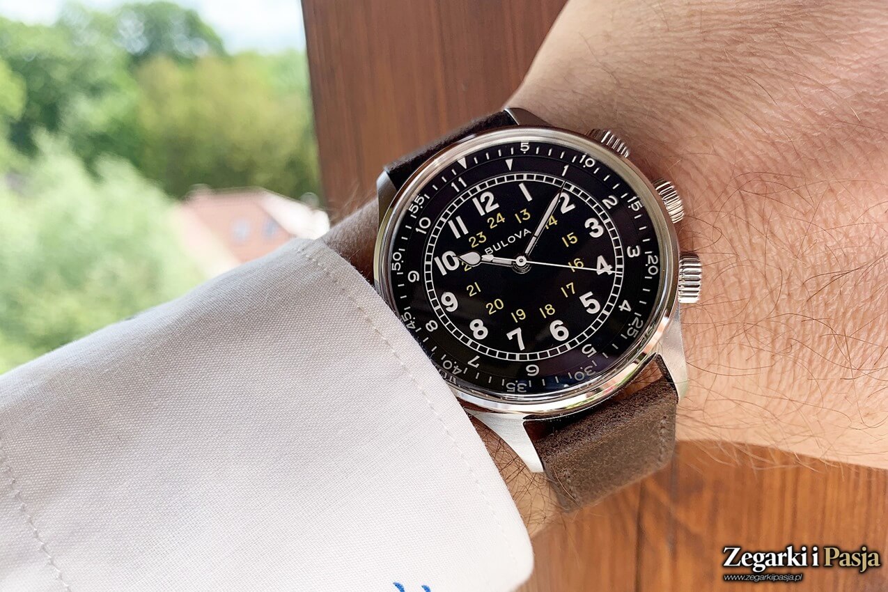 Recenzja: BULOVA A-15 Pilot Dual Time Automatic (96A245) | Zegarkiipasja.pl